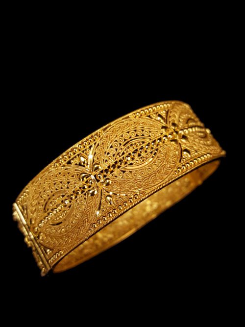 Yellow Gold Bangles | Alquds Jewelry