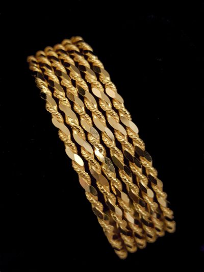 Yellow Gold Bangle Sets | Alquds Jewelry - Part 3