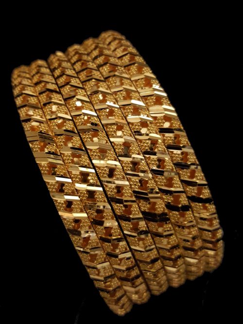 Yellow Gold Bangle Sets | Alquds Jewelry - Part 3