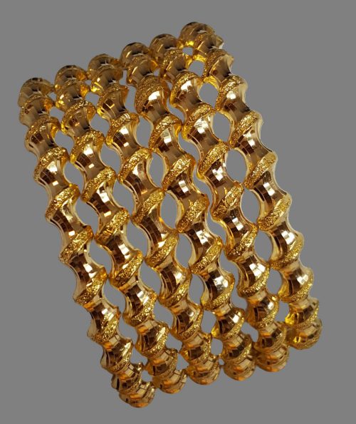 Yellow Gold Bangle Sets | Alquds Jewelry - Part 3