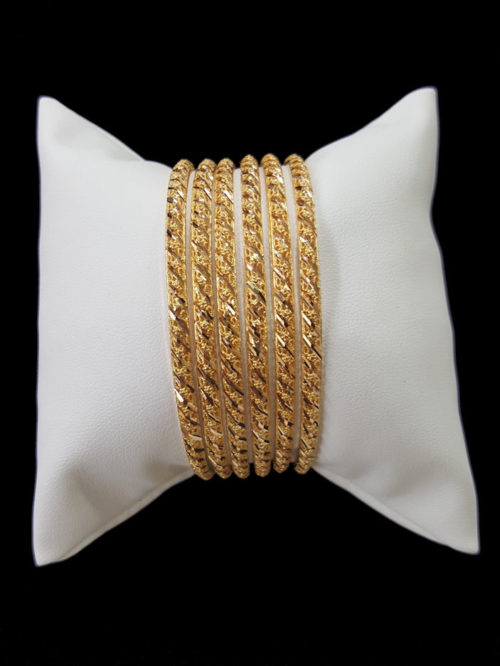 Yellow Gold Bangle Sets | Alquds Jewelry - Part 3