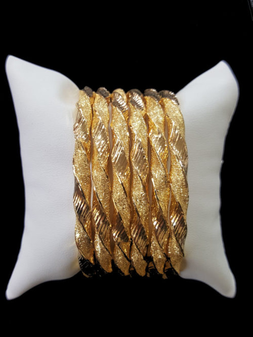 Yellow Gold Bangle Sets | Alquds Jewelry - Part 3