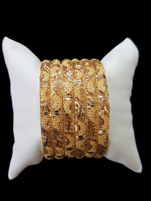 Yellow Gold Bangle Sets | Alquds Jewelry - Part 3