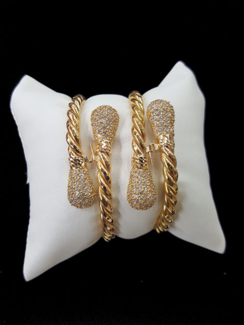 Yellow Gold Bangles | Alquds Jewelry - Part 2