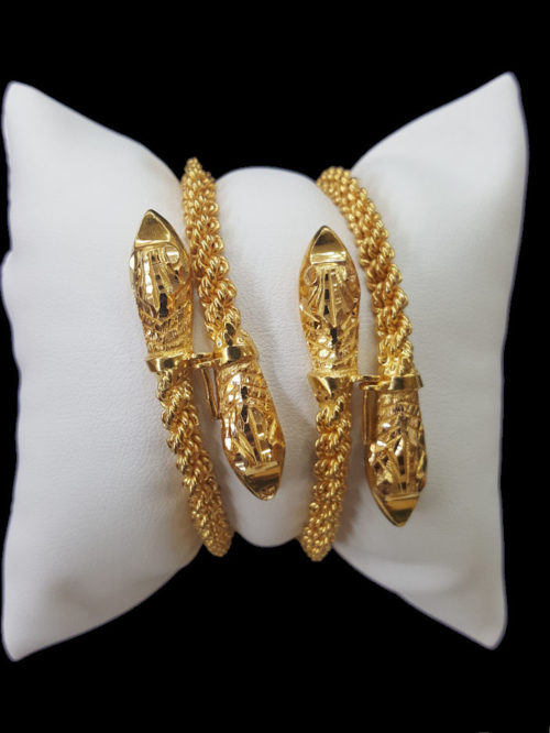Yellow Gold Bangles | Alquds Jewelry - Part 2