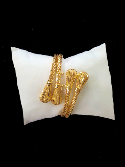 Yellow Gold Bangles | Alquds Jewelry