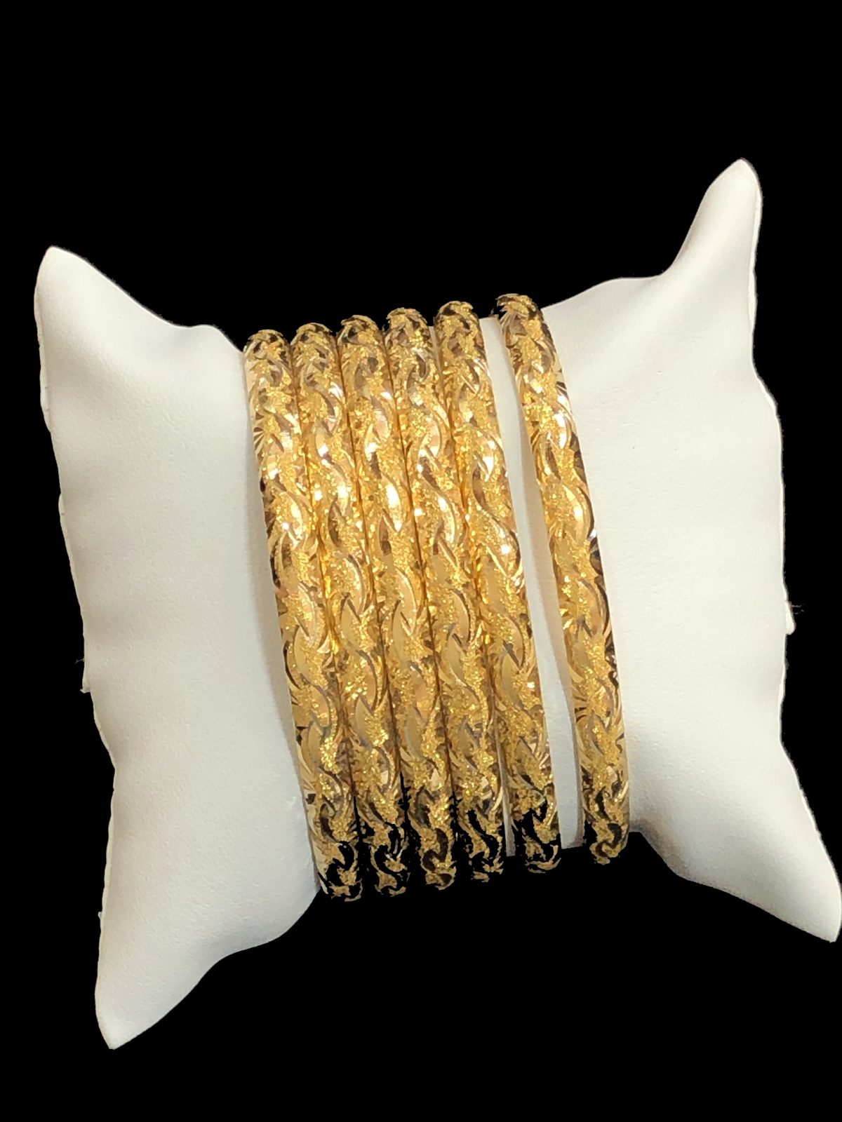 Yellow Gold Bangle Sets | Alquds Jewelry
