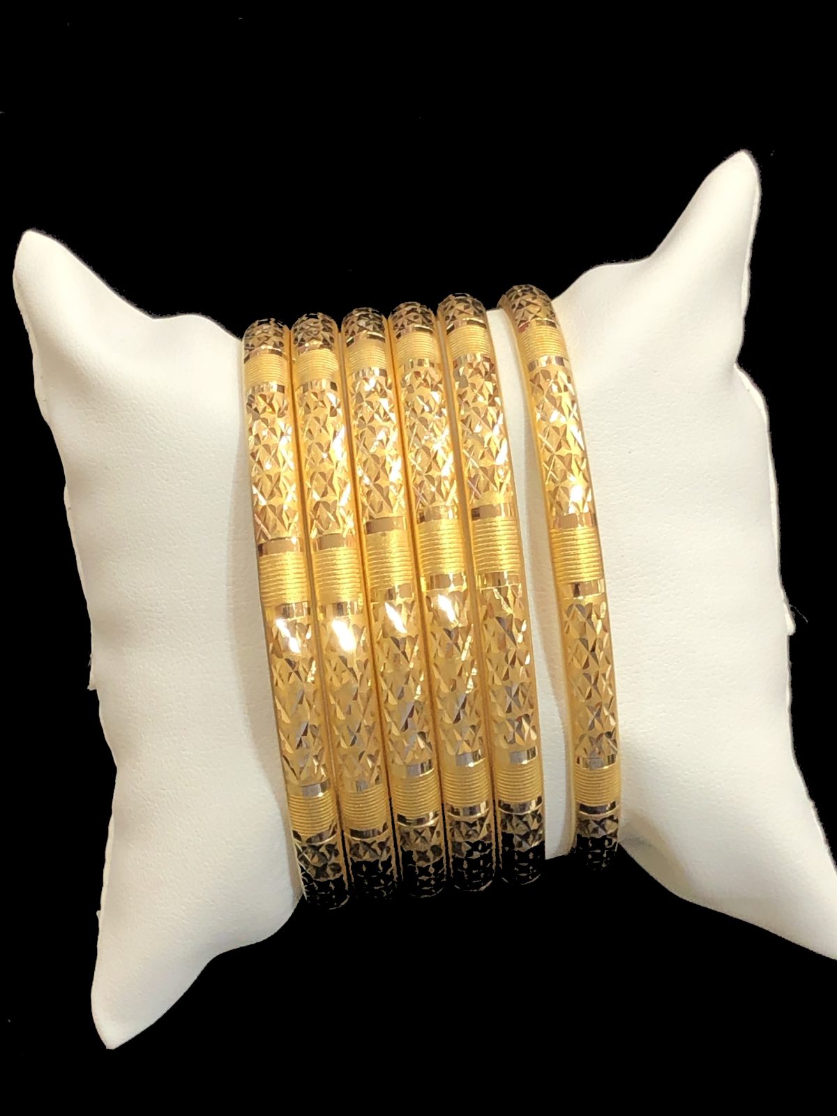 Yellow Gold Bangle Sets | Alquds Jewelry