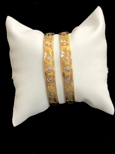 Yellow Gold Bangle Sets | Alquds Jewelry