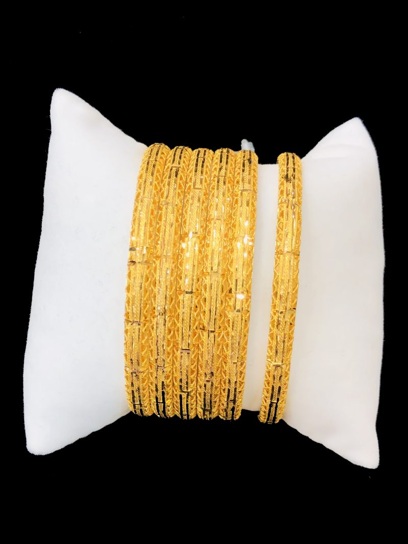 Yellow Gold Bangle Sets | Alquds Jewelry - Part 3