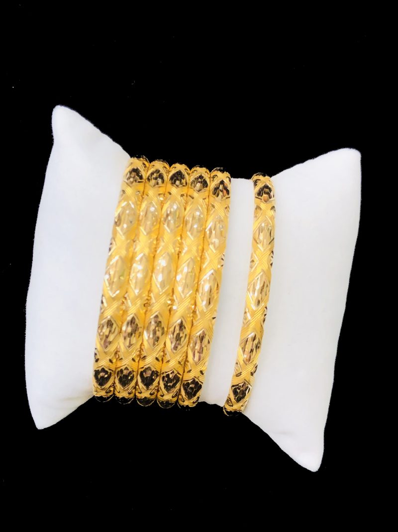 21k bangle set 9164 – Alquds Jewelry